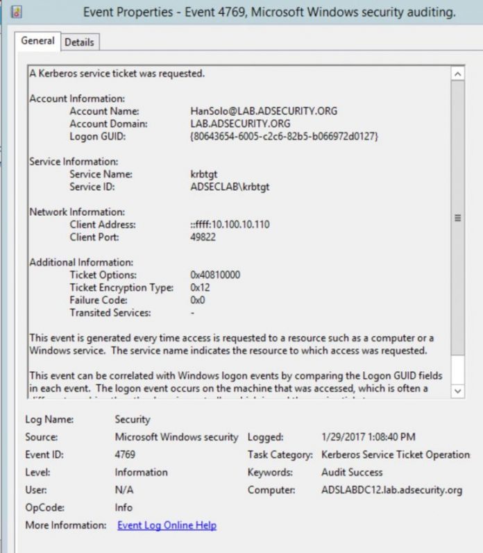 Detecting and Preventing a Silver Ticket Attack - Security Investigation