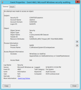Event ID 4663 -Occurrence , Log fields Explanation & Use cases ...