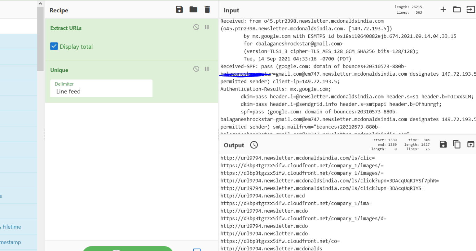Cooking Malicious Phishing Email Headers with CyberChef - Security ...