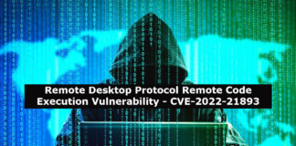 Remote Desktop Protocol Remote Code Execution Vulnerability – CVE-2022-21893 - Security ...