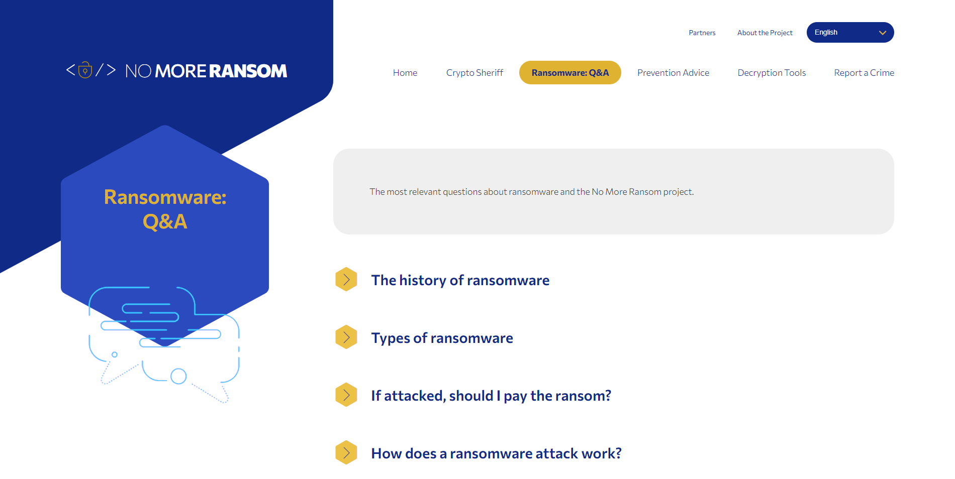 Free Ransomware Decryption tool -No More Ransom - Security Investigation