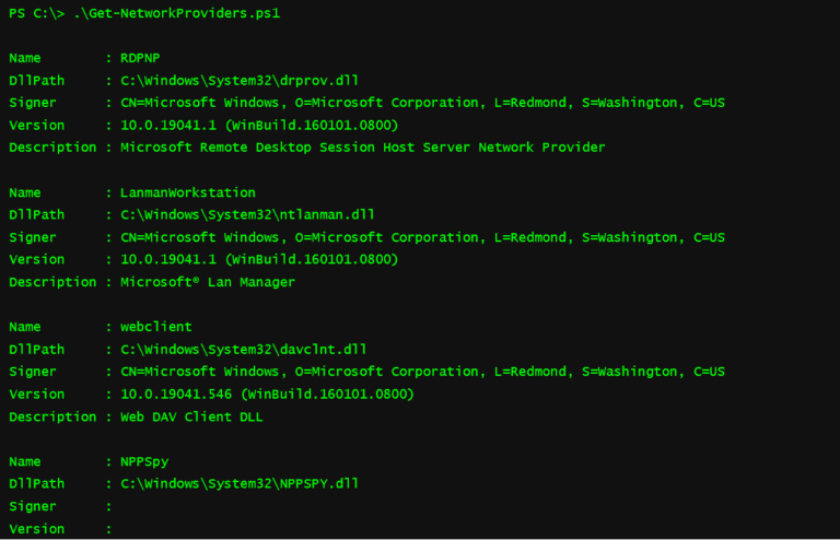 Credential Dumping using Windows Network Providers – How to Respond ...