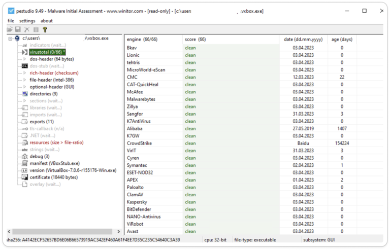 Pestudio: Initial Malware Assessment Made Simple - Security Investigation